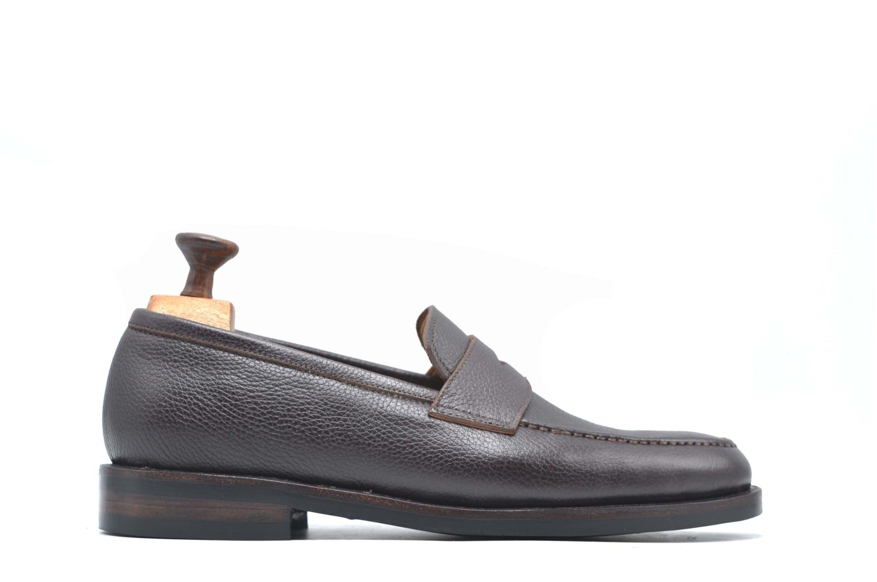 Opera Flexi Dark Brown Penny loafers – Jenza Leather